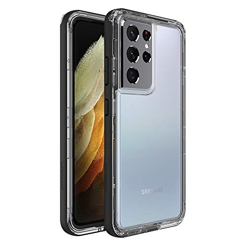 LifeProof NEXT SERIES Case for Galaxy S21 Ultra 5G (ONLY - DOES NOT FIT Non-Plus or Plus Sizes) - BLACK CRYSTAL (CLEAR/BLACK)