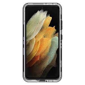 LifeProof NEXT SERIES Case for Galaxy S21 Ultra 5G (ONLY - DOES NOT FIT Non-Plus or Plus Sizes) - BLACK CRYSTAL (CLEAR/BLACK)