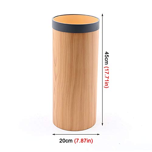 Umbrella Stand Modern Umbrella Holder, Round Freestanding Organizer Rack, Indoor Hallway Umbrella Stands with Wood Grain, for Holds Canes Walking Stick