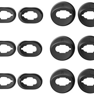 TEEMADE 6 Pairs Silicone Ear Tips Replacement Galaxy Buds Live 2020 Earbuds Accessories (Mystic Black)