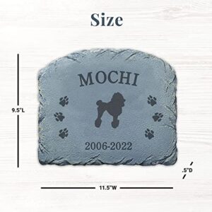 Let's Make Memories Personalized Dog Memorial - Pet Memorial Stone - Sympathy - Resin Garden Stone - 60+ Dog Breeds