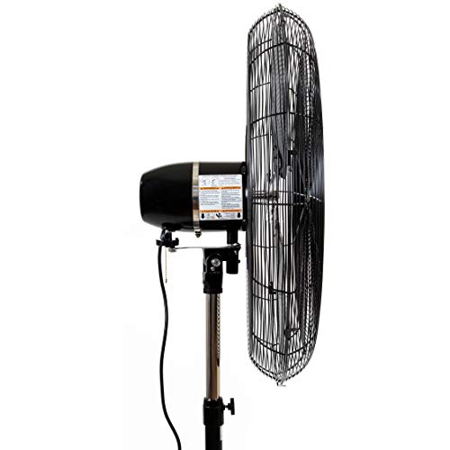 iLiving 30" Commercial Pedestal Oscillating Fan - Shop, Garage, Warehouse - 120V 1.65A 8400 CFM