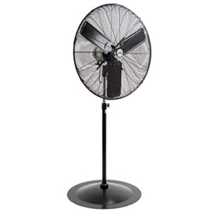 iLiving 30" Commercial Pedestal Oscillating Fan - Shop, Garage, Warehouse - 120V 1.65A 8400 CFM