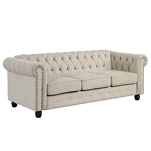 Morden Fort Couches for Living Room, Sofas for Living Room Furniture Sets, Sofa, Fabric, Polyester Beige