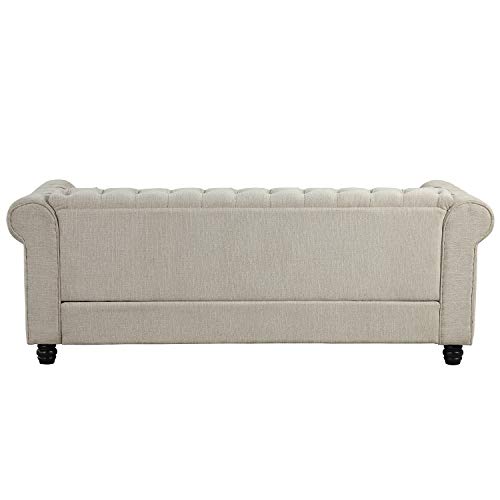 Morden Fort Couches for Living Room, Sofas for Living Room Furniture Sets, Sofa, Fabric, Polyester Beige