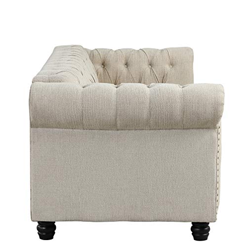 Morden Fort Couches for Living Room, Sofas for Living Room Furniture Sets, Sofa, Fabric, Polyester Beige