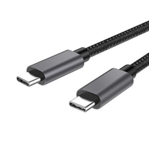 nonda usb-c to usb-c 100w cable, usb c braided nylon cord fast charging cable compatible with macbook pro 2020/2019, ipad pro 2020/2019, samsung galaxy s21, dell xps 13/15 and type-c laptops