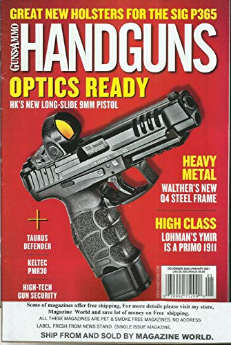 GUNS & AMMO HANDGUNS MAGAZINE, GREAT NEW HOLISTERS FOR THE SIG DEC, 2020 JAN,21