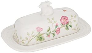 lenox 893455 butterfly meadow bunny covered butter dish