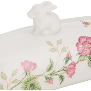 Lenox 893455 Butterfly Meadow Bunny Covered Butter Dish