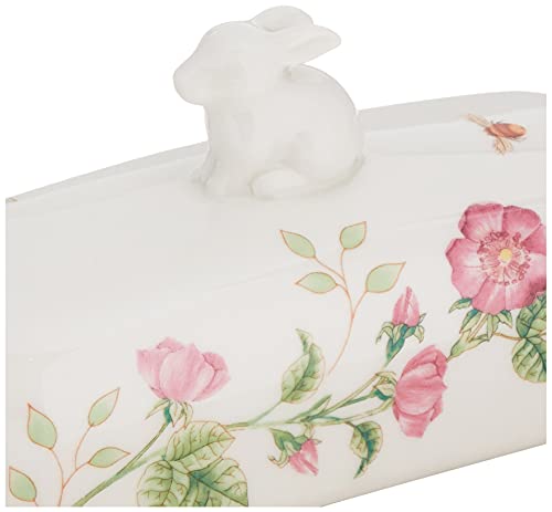 Lenox 893455 Butterfly Meadow Bunny Covered Butter Dish