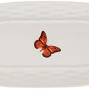 Lenox 893455 Butterfly Meadow Bunny Covered Butter Dish