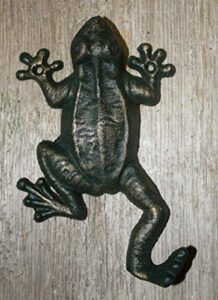 antiques vintage/hooks cast iron/coat hook/locker rooms/kitchens cast iron antique style nautical frog coat hooks hat hook rack towel sea toad