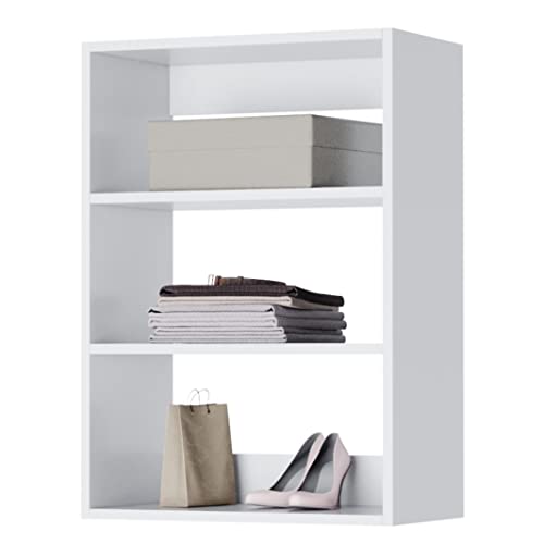 Closet Shelves - Modular Closet System with Shelving - Corner Closet System - Closet Organizers and Storage Shelves (White, 25.5 inches Wide) Closet Shelving