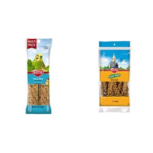 kaytee spray millet and forti-diet pro health honey bird treat sticks for parakeets