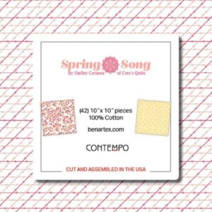 Shelley Cavanna Spring Song 10X10 Pack 42 10-inch Squares Layer Cake Benartex