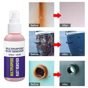 RustOut Instant Remover Spray 100ML - Rust Stain Remover - Easily Clean - For Metal Parts, Rollers, Door Hinges and Brake Parts, Anti Corrosion and Anti Rust, For RVs, Boats, Cars (B)