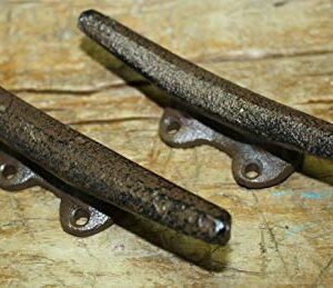 Antiques Vintage/Hooks Cast Iron/Coat Hook/Locker Rooms/Kitchens 2 Cast Iron Antique Style Boat Cleats Coat Hooks Nautical Drawer Pulls Boat