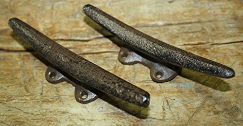 Antiques Vintage/Hooks Cast Iron/Coat Hook/Locker Rooms/Kitchens 2 Cast Iron Antique Style Boat Cleats Coat Hooks Nautical Drawer Pulls Boat