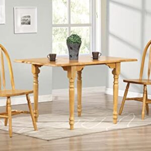 Sunset Trading Selections Arrowback Windsor Dining Side Chair in Light Oak Solid Wood Set of 2