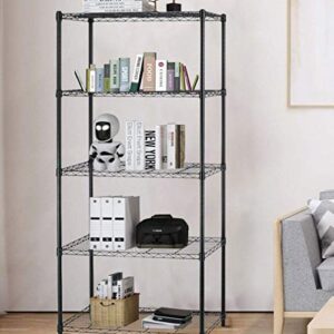 5-Tier Wire Shelving Unit NSF Height Adjustable Metal Storage Shelves, 1250 LBS Load Capacity, 36"x14"x72" Large Heavy Duty Commercial Grade Steel Utility Layer Shelf Rack Organizer for Kitchen Garage