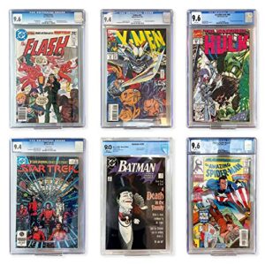 x-float clear floating shelves (wall mounted) for displaying comic books (set of 6)