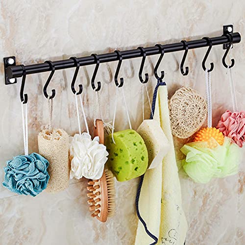 DINGEE 18 Pack Heavy Duty S Hooks, 3.5 Inch Aluminum Flat S Hooks for Hanging Pots and Pans, Jeans Hooks for Closet,Plants, Clothes, Kitchen Pot Rack Hooks, Mugs,Lights,Wind Chimes,Bathroom