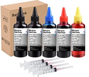 ink refill kit 1005 ml for hp 950 951 932 933 60 61 952 902 901 62 63 21 22 920 940 934 564 711 970 971 94 95 96 inkjet printer cartridges for refillable ink cartridges with 4 free syringes