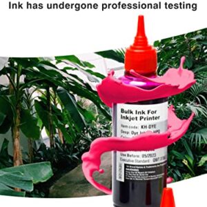 Ink Refill Kit 1005 ml for HP 950 951 932 933 60 61 952 902 901 62 63 21 22 920 940 934 564 711 970 971 94 95 96 Inkjet Printer Cartridges for Refillable Ink Cartridges with 4 Free Syringes