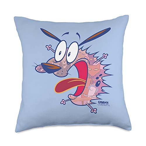 Courage the Cowardly Dog Evil Inside Throw Pillow, 18x18, Multicolor