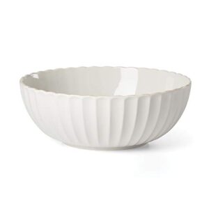 lenox french perle scallop serving bowl, 3.60 lb, 0