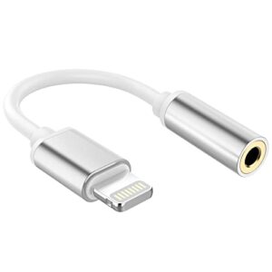 lightning to 3.5mm headphone jack adapter,apple mfi certified earbuds splitter headset dongle converter compatible for iphone 14/13/12 mini se 11 pro max x xr xs, support music control