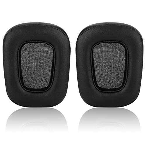 Jecobb Tiamat V2 Earpads, Replacement Ear Cushion Cover with Protein Leather & Memory Foam for Razer Tiamat V2 Headset ONLY (Black)