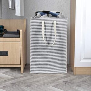 Lifewit 72L Freestanding Laundry Hamper Collapsible Large Clothes Basket with Easy Carry Extended Handles for Clothes Toys, Grey and Pink