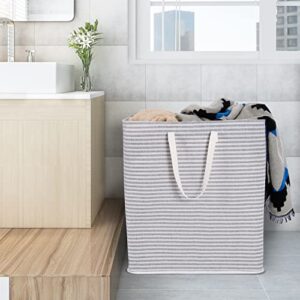 Lifewit 72L and 100L Freestanding Laundry Hamper Collapsible Large Clothes Basket with Easy Carry Extended Handles for Clothes Toys, Grey