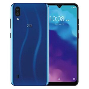 zte blade a5 2020 (32gb, 2gb) 6.09" hd edge to edge display, 3200mah battery, dual sim gsm unlocked us 4g lte (t-mobile, at&t, metro, straight talk) international model (blue) (renewed)