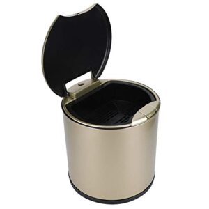 Aqur2020 Tea Bucket, 7L Smart Induction Trash Can Tea Residue Filter Bucket Stainless Steel Waste Water Bucket