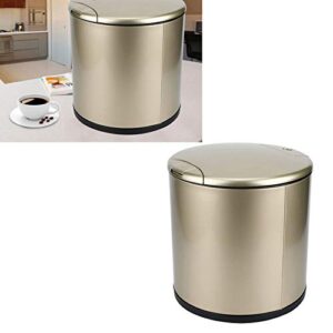 Aqur2020 Tea Bucket, 7L Smart Induction Trash Can Tea Residue Filter Bucket Stainless Steel Waste Water Bucket