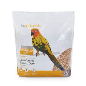 so phresh odor control crumbled pine bird litter, 10 lbs.