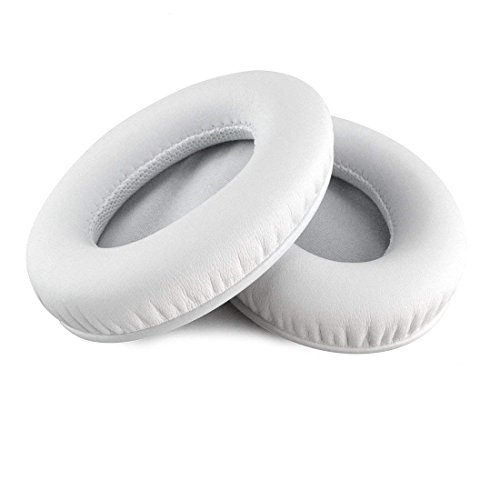 Studio1.0 Ear Pads Replacement Earpads Cushion Cover Ear Cups Repair Parts Compatible with Beats Studio 1.0 Studio (1st Gen) Wired Wireless Over-Ear Headphones (White)