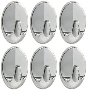 6 piece self adhesive hooks, bathroom, kitchen, storage