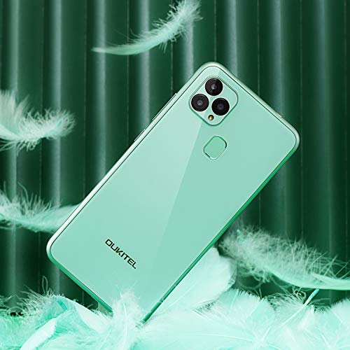 OUKITEL Smartphones Unlocked, C22 Unlocked Cell Phone 128GB+4GB, 4000mAh Battery, 5.86inch, Dual 4G Phone Android 10, 13MP Triple Cameras, Face ID&Fingerprint Unlock, US Version (Green)