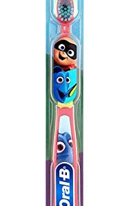 Oral-B Battery Powered Kids Manual Toothbrush, Finding Dory Characters, for Children and Toddlers 3+, Extra Soft Bristles - Pack of 6 (Characters and Colors Vary)