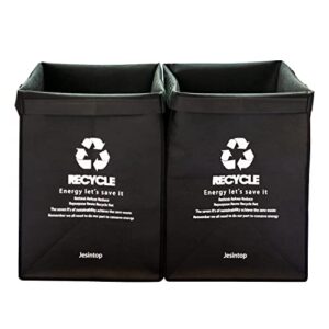 jesintop recycle bins for kitchen,ultra-large capacity recycle waste bin bags for kitchen home trash sorting bins organizer baskets,29 gal series(2pcs)