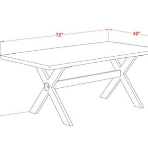 East West Furniture X727AB747-9, Large