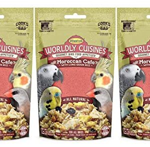 Higgins 3 Pack of Worldly Cuisines Moroccan Cafe Bird Treat, 2 Ounces Each