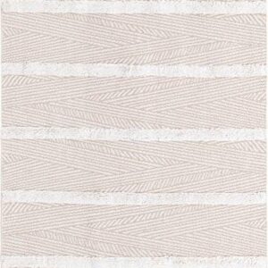 Rugs.com Sabrina Soto Casa Collection Rug – 4' x 6' Beige High Rug Perfect for Entryways, Kitchens, Breakfast Nooks, Accent Pieces