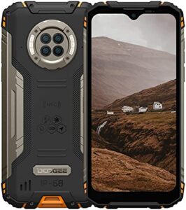 doogee rugged phone unlocked s96 pro 8gb+128gb infrared night vision helio g90 octa core waterproof android phone, 48mp+20mp, 6.22" + global 4g lte gsm at&t t-mobile dual sim phone 6350mah（orange）