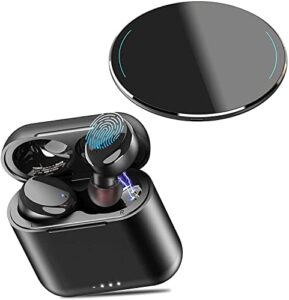 tozo w1 wireless charger black & t6 wireless earbuds black