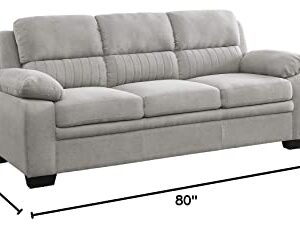 Lexicon Vega Living Room Sofa, Light Gray